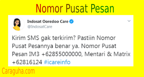 [2023] Nomor SMSC Pusat Pesan Indosat (IM3 ooredoo,Mentari & Matrix ...