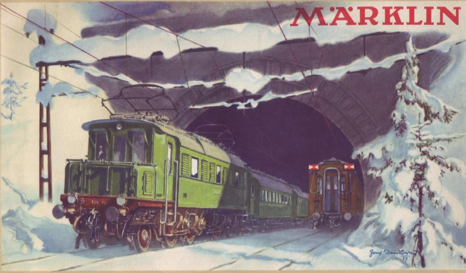 Toy soldiers and real battles: Märklin color catalog - Germany (1937)