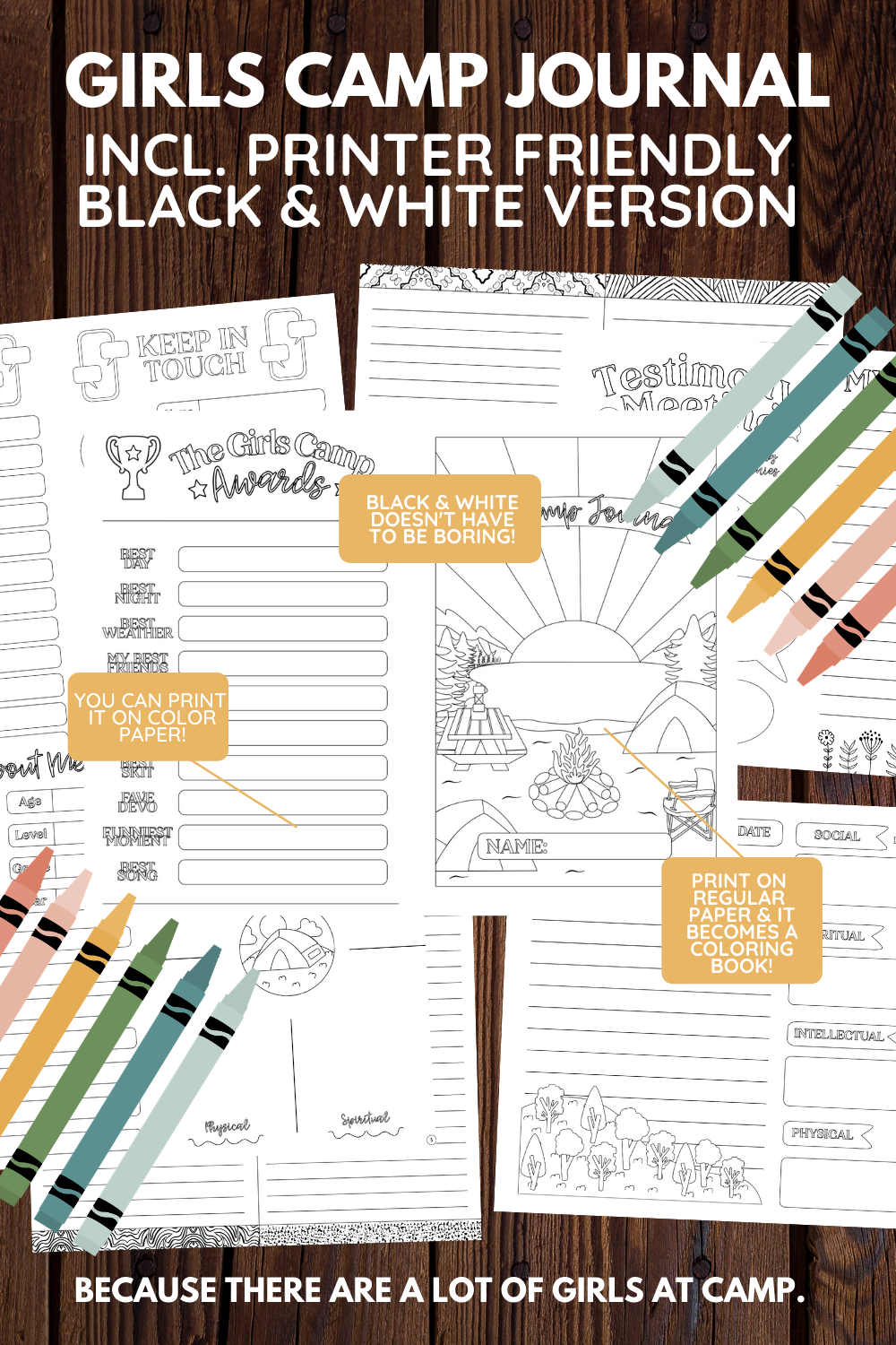 Printspiration: girls camp journal