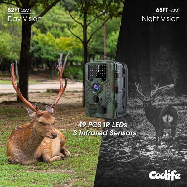 Review Coolife 16MP 1080P Trail Game Camera