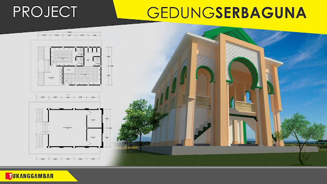 20+ Contoh Gambar Gedung Serbaguna