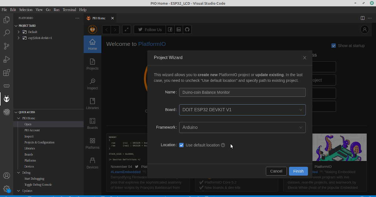 Membuat Duino Coin Balance Monitor Dengan PlatformIO - Secure Instrument