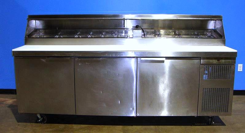 Randell 3 Door Pizza Preparation Table 96″ | Economic Bakery Equipment
