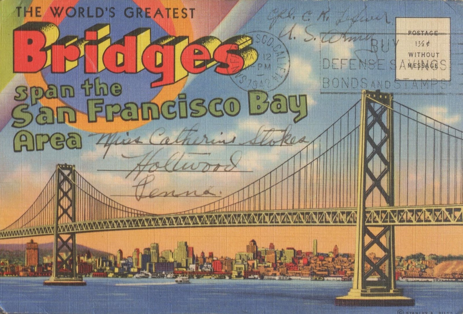 Rebuilding Place in the Urban Space: San Francisco Bridges postcard booklet