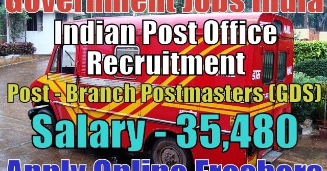 Indian Post Office Recruitment 2019 for 4392 Branch Postmasters Apply ...