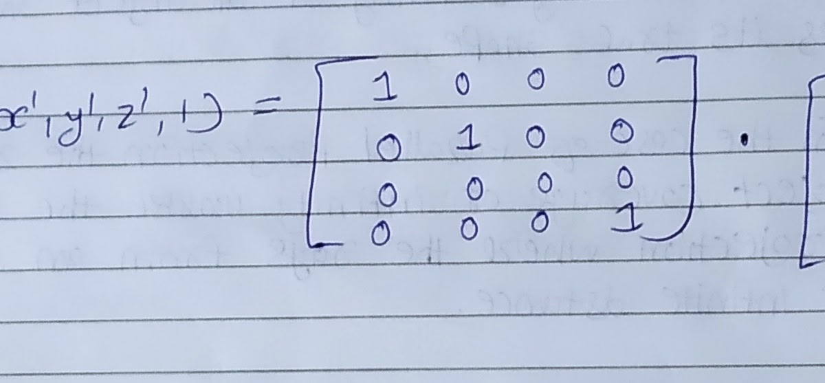 Derive The Equation And Transformation Matrix For Producing Parallel ...