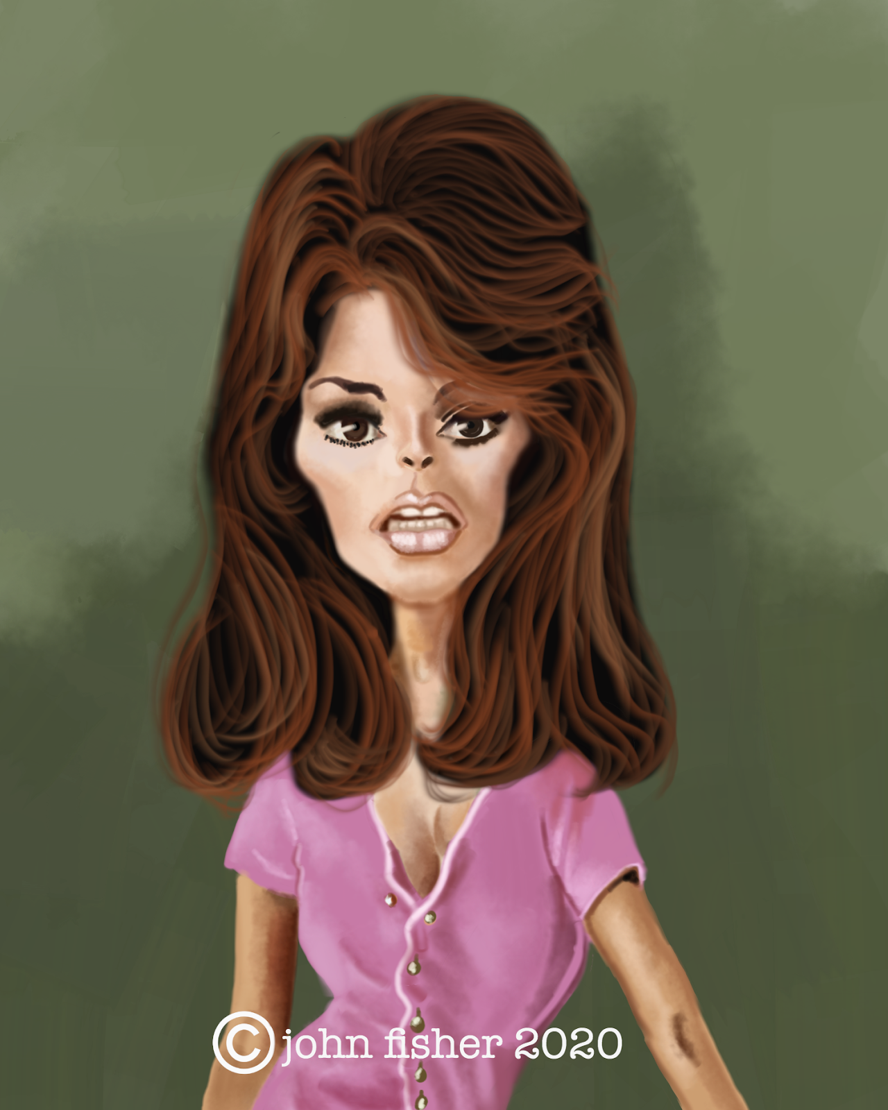 The Art of John Fisher: Raquel Welch..