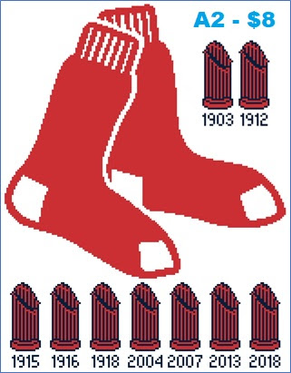 EASY PATTERNS: Boston Red Sox cross-stitch pattern