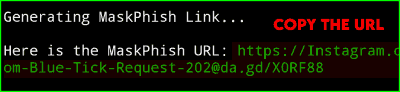 Termux Maskphish : Mask URL in Termux