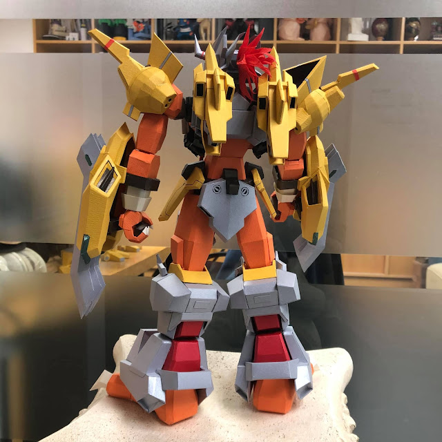 [Free Template] Digimon Papercraft: Wargreymon and Wargreymon X - Brian ...