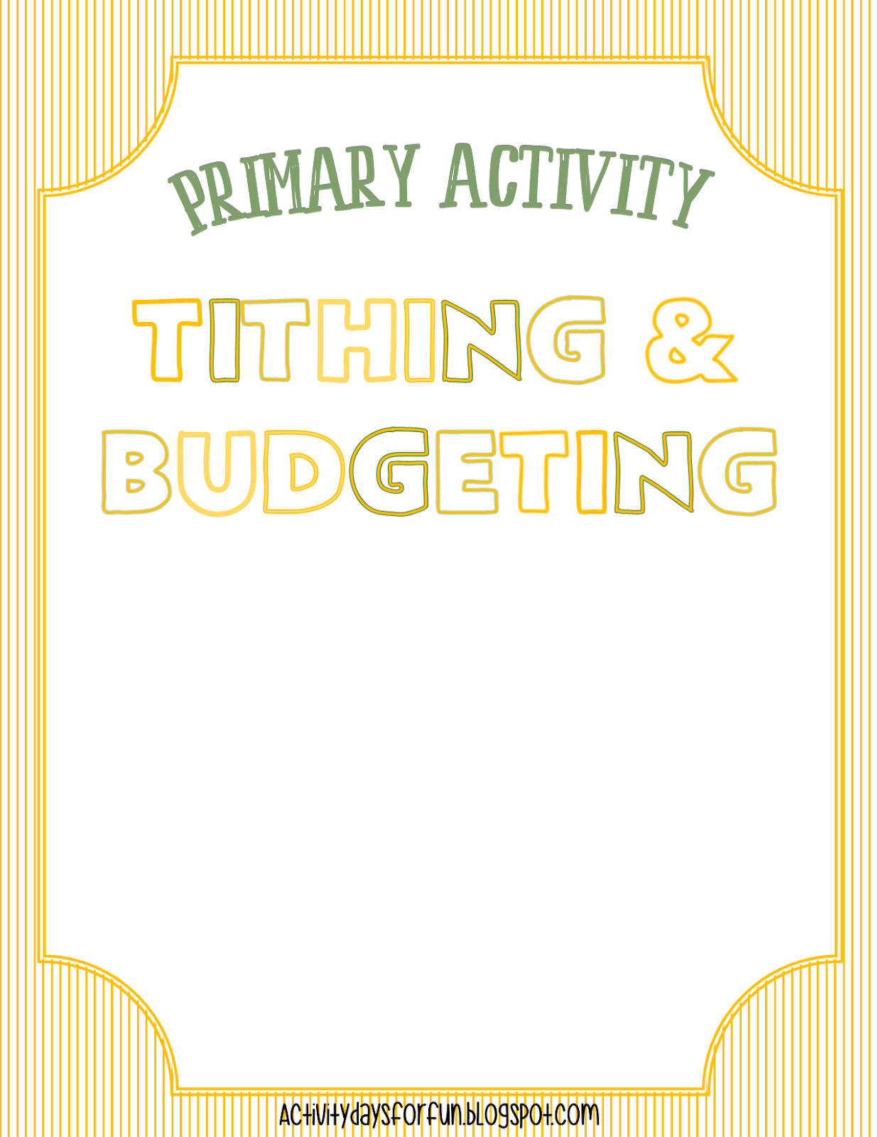 Primary Activity Ideas: PRIMARY ACTIVITY INVITATIONS that YOU Edit!