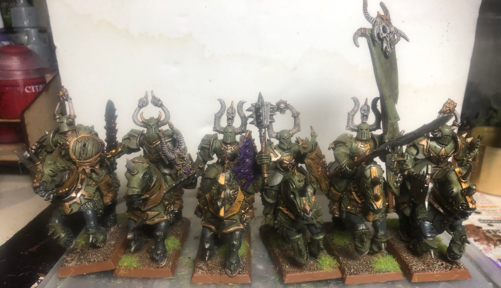 Ironhaiden666: Knights of Sloth/Nurgle finished