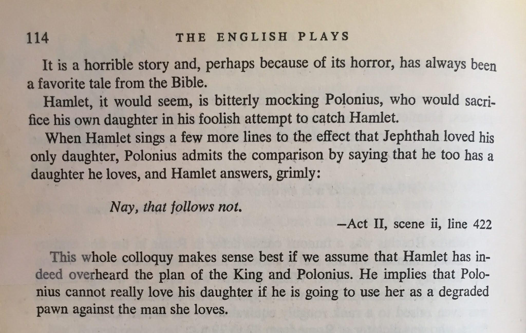 Power-Broker Polonius, Ungenerous Jephthah: Notes on Asimov on Hamlet ...