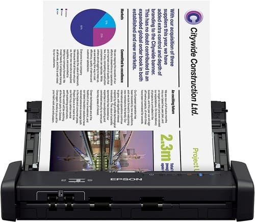 Review Epson ES-200 Portable Document Scanner
