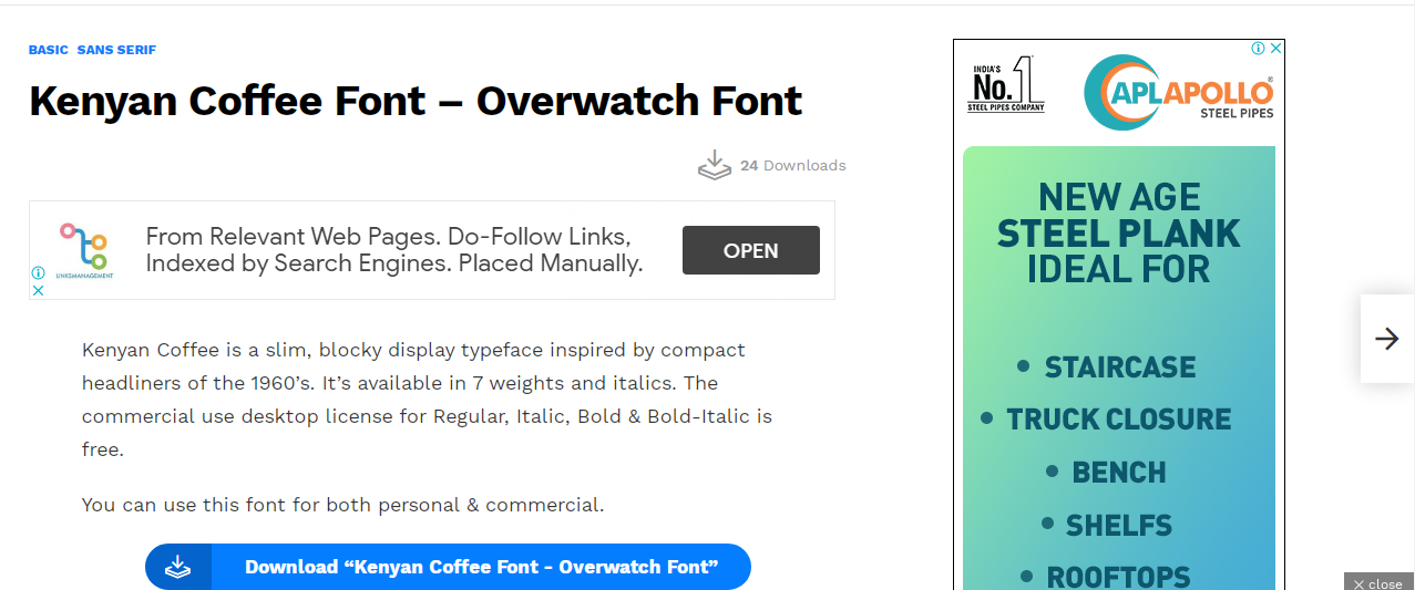 overwatch font