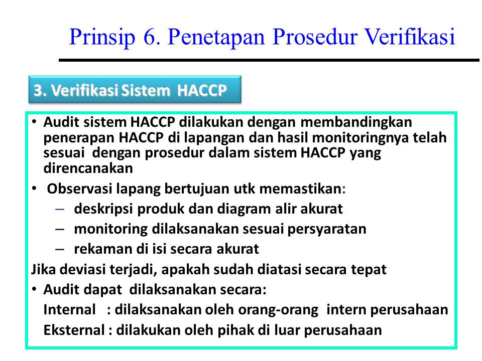 KOMUNITAS PENYULUH PERIKANAN: DISEMINAS TEKNOLOGI: SISTEM HACCP