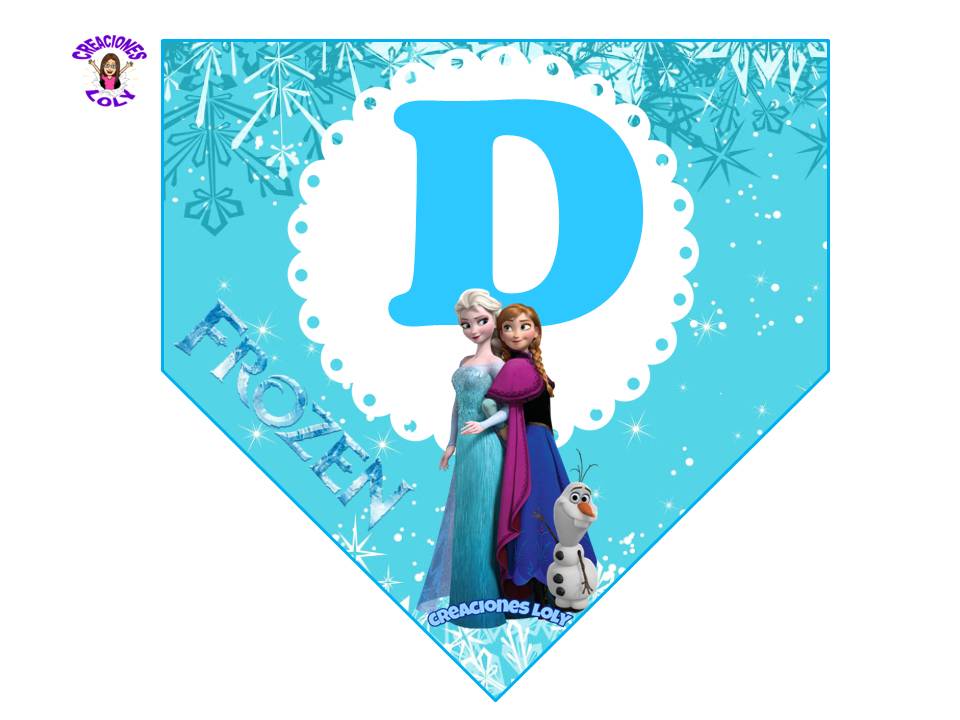 Creaciones Loly: BANDERINES FROZEN