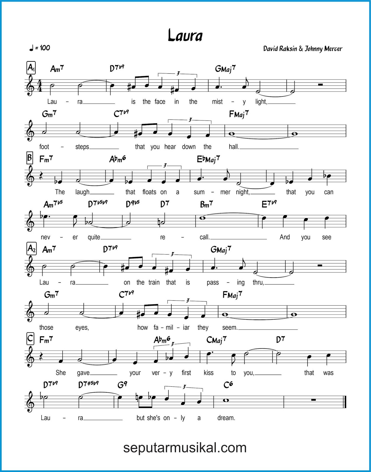 Chord Lagu Laura - SEPUTAR MUSIK