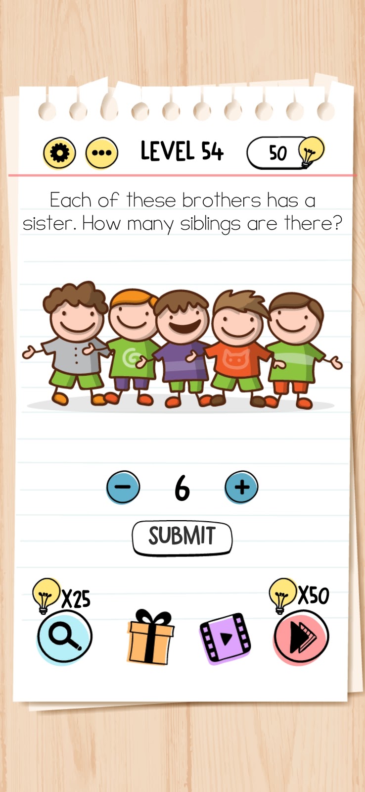 Jawaban Brain Test Level 51 52 53 54 55 56 57 58 59 60 - Gamers Bunyu