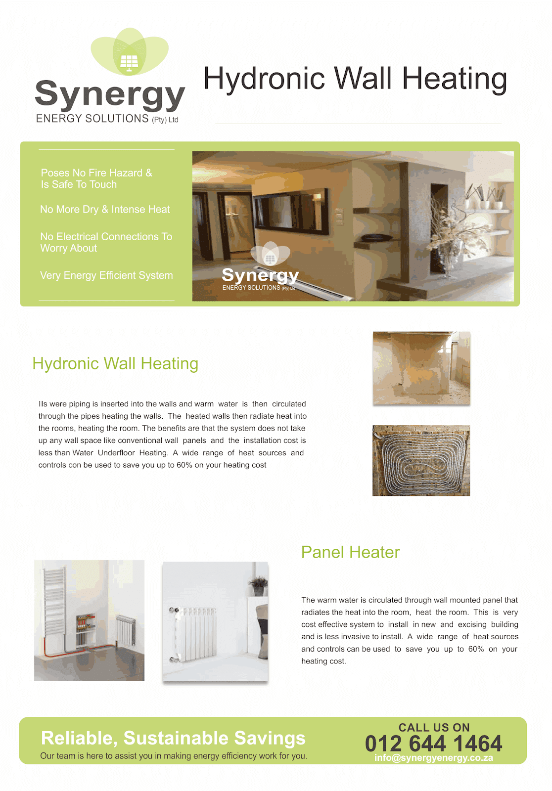 Hydronic Wall Heating