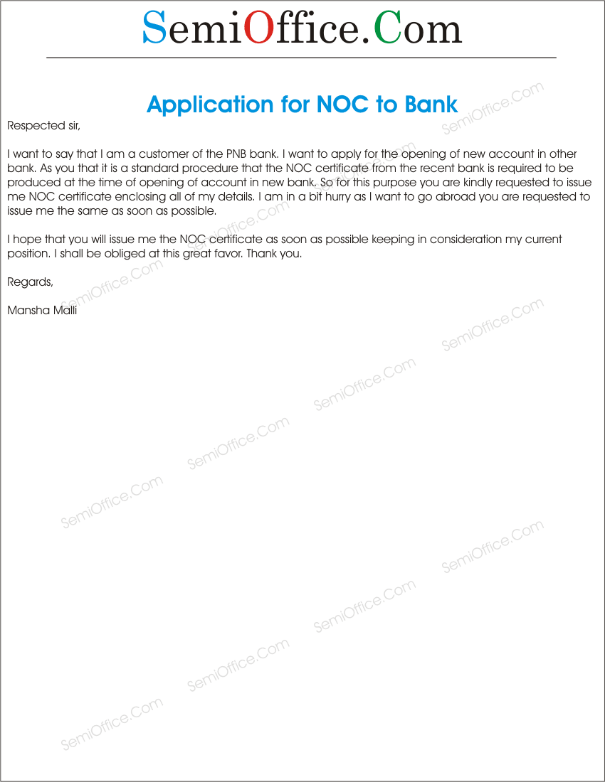 Application For Noc Certificate | Persuasive Essay