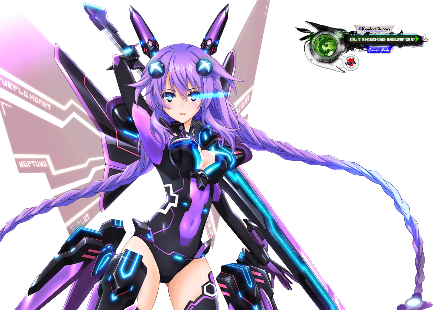 Neptunia:Purple Heart AW Battle Goddess Render(3vers) | ORS Anime ...