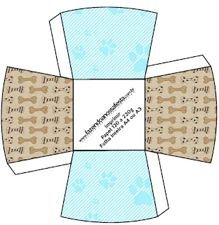 Puppy Footprints: Free Printable Boxes. - Oh My Fiesta! in english
