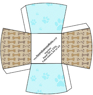 Puppy Footprints: Free Printable Boxes. - Oh My Fiesta! in english