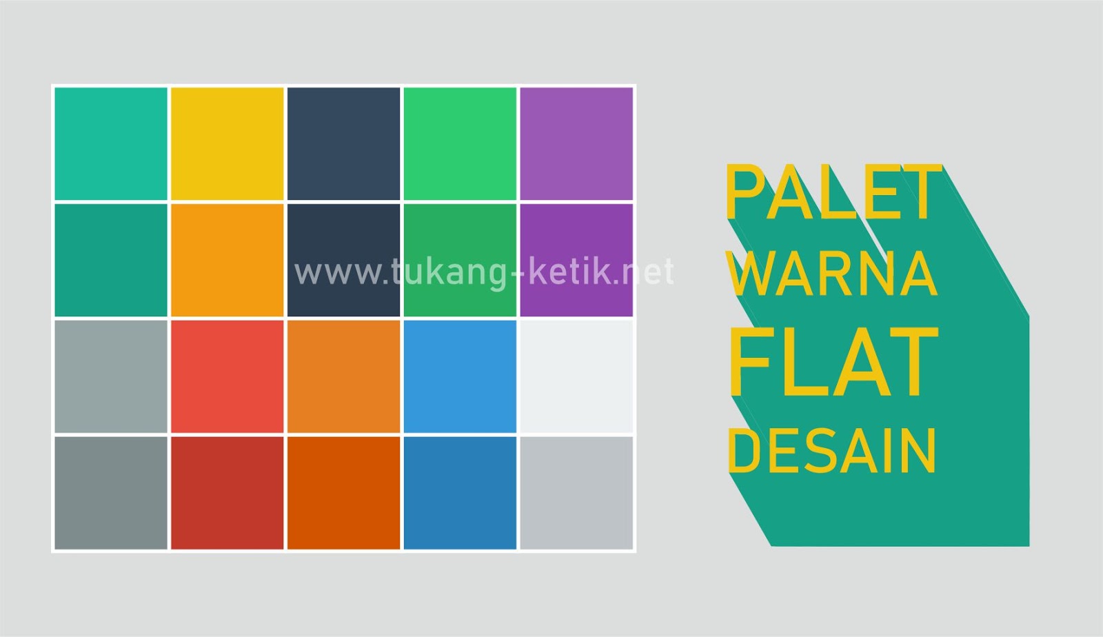 Palet Warna Flat Desain Format Vector CDR, SVG, EPS, AI - #tukangketik
