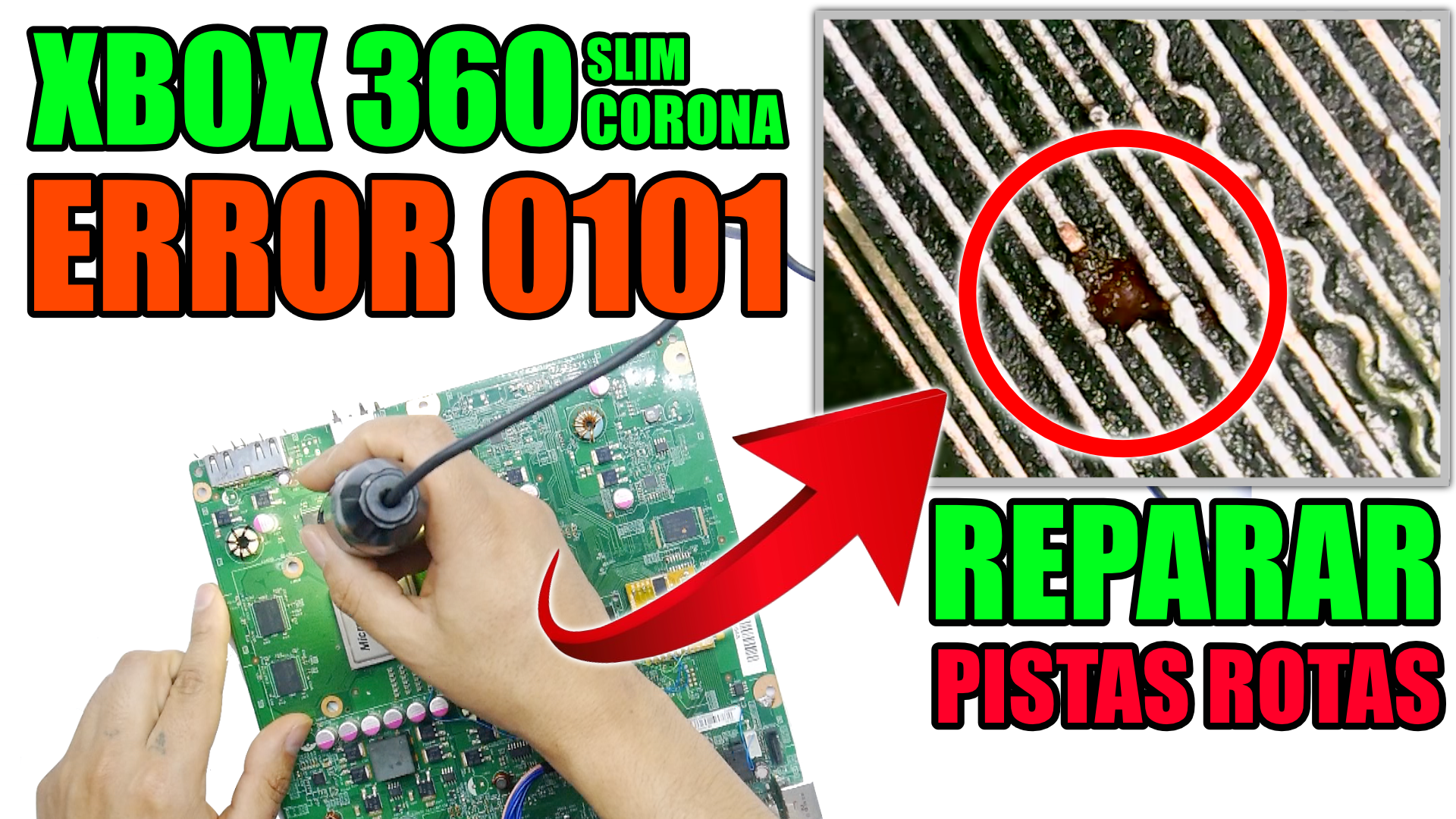REPARA XBOX 360 SLIM CORONA ERROR 0101 NAND / REPARAR PISTAS - Mundo Yakara