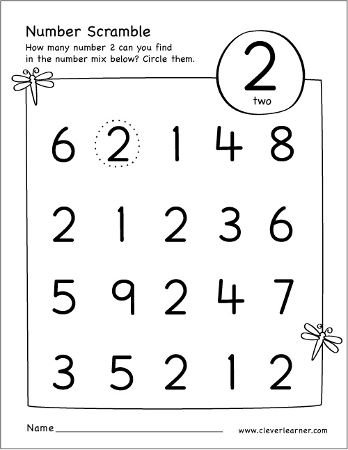 Taska Ummi Ida: Number Scramble (1-10)
