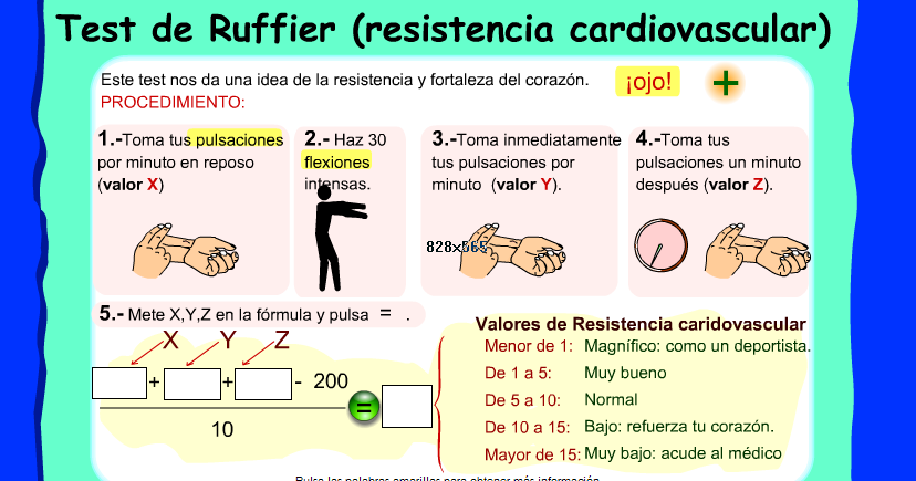 LA EDUCACIÓN FÍSICA INTERACTIVA DEL IES ORRIOLS : TEST DE RUFFIER