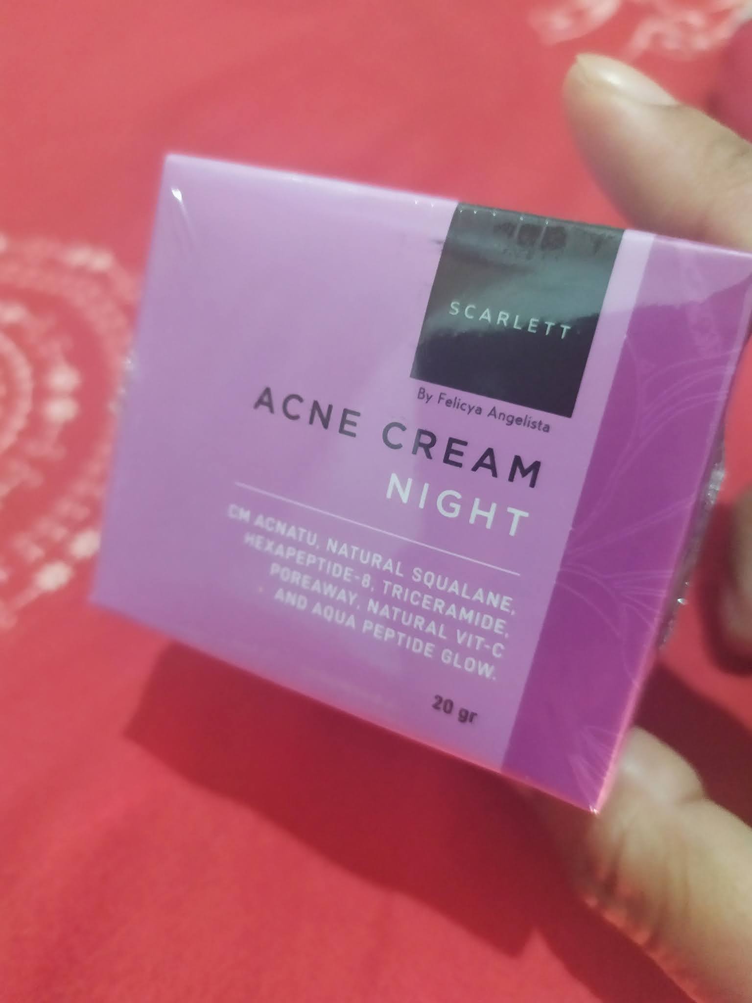 Review Acne Cream Day dan Acne Cream Night Scarlet - Black Girl