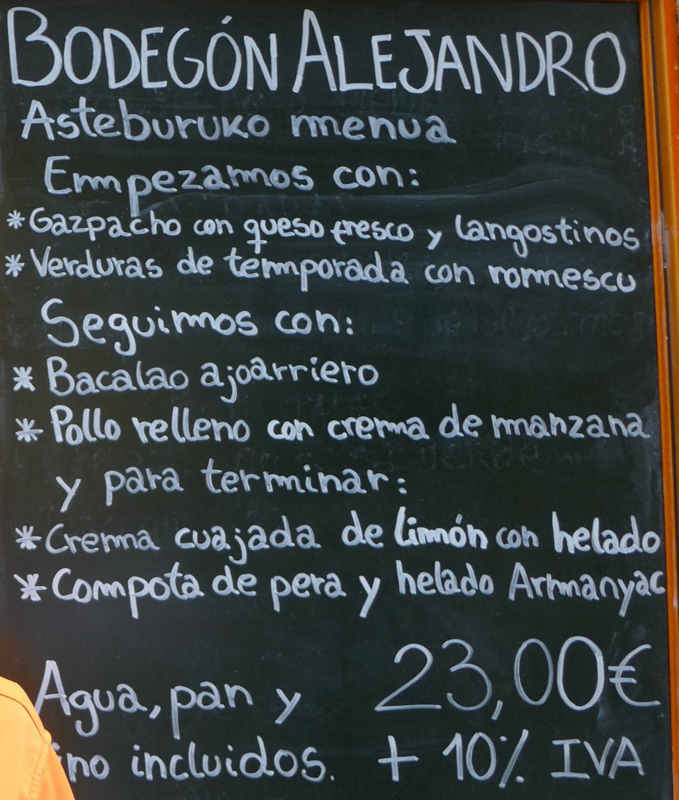 Tim Eats World: San Sebastian - Lunch at Bodegon Alejandro