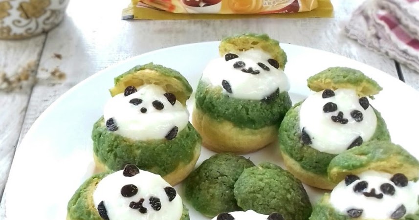 Panda Cream Puff - Katalog Resep Masakan