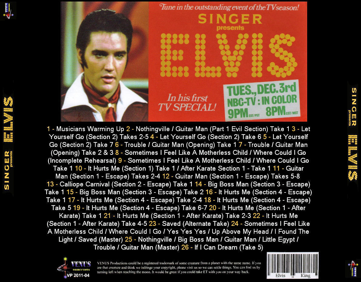ELVIS JAR: - SINGER PRESENTS ELVIS (EN FORMATOS FLAC Y MP3)