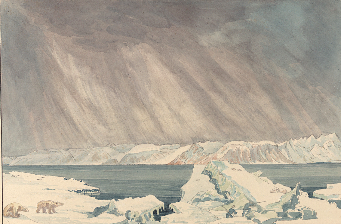 CHARLES HAMILTON SMITH (1776-1859) Newtontoppen (1,713 m - 5,620ft ...