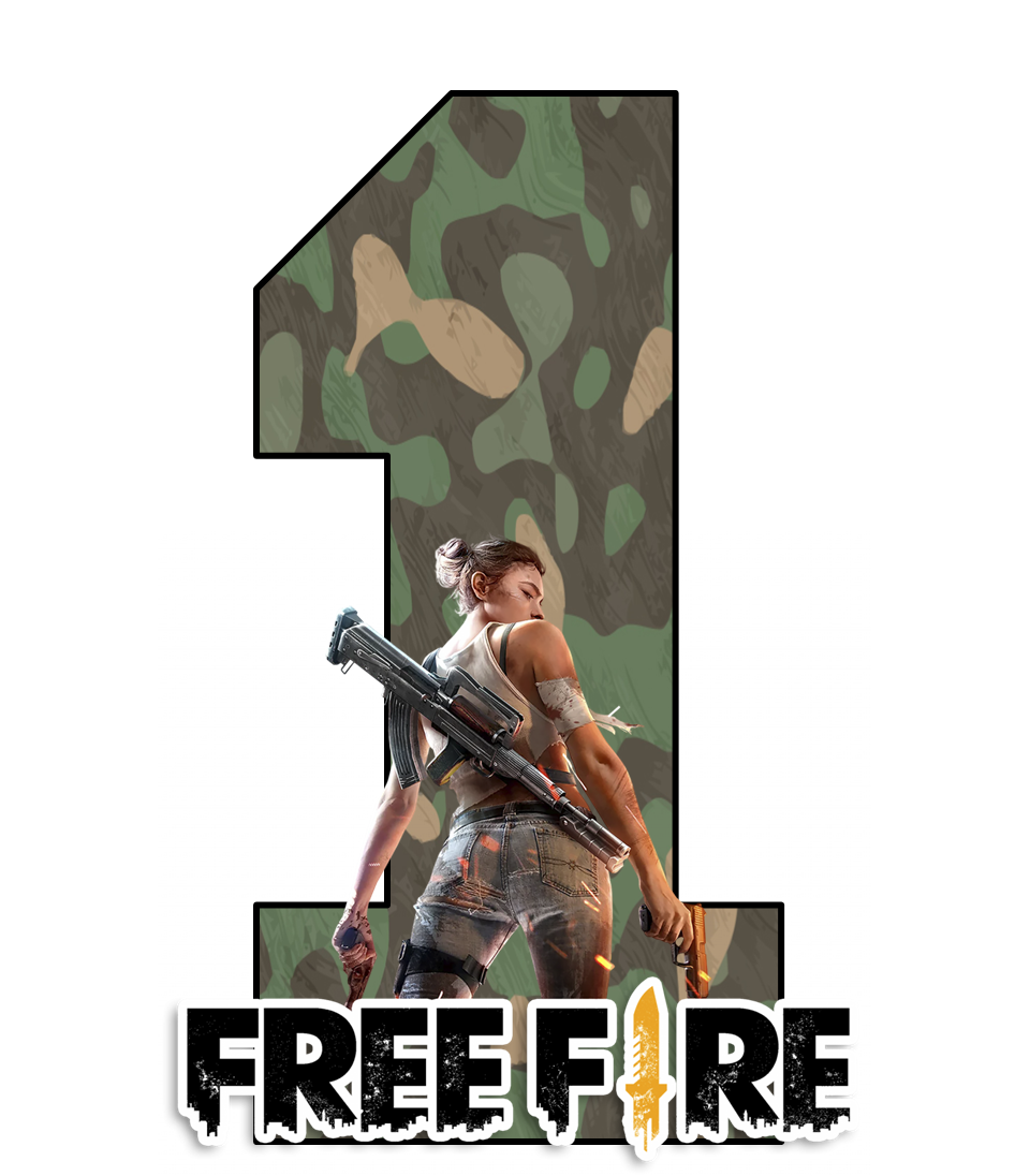 Kits imprimibles gratis : Números de Free Fire