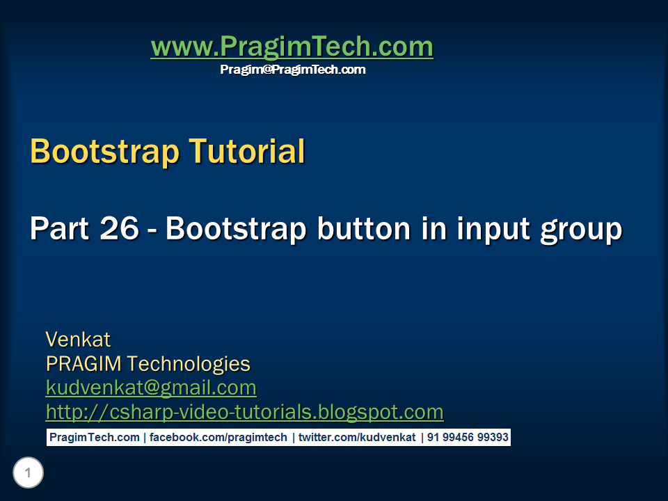 Sql Server Net And C Video Tutorial Bootstrap Button In Input Group