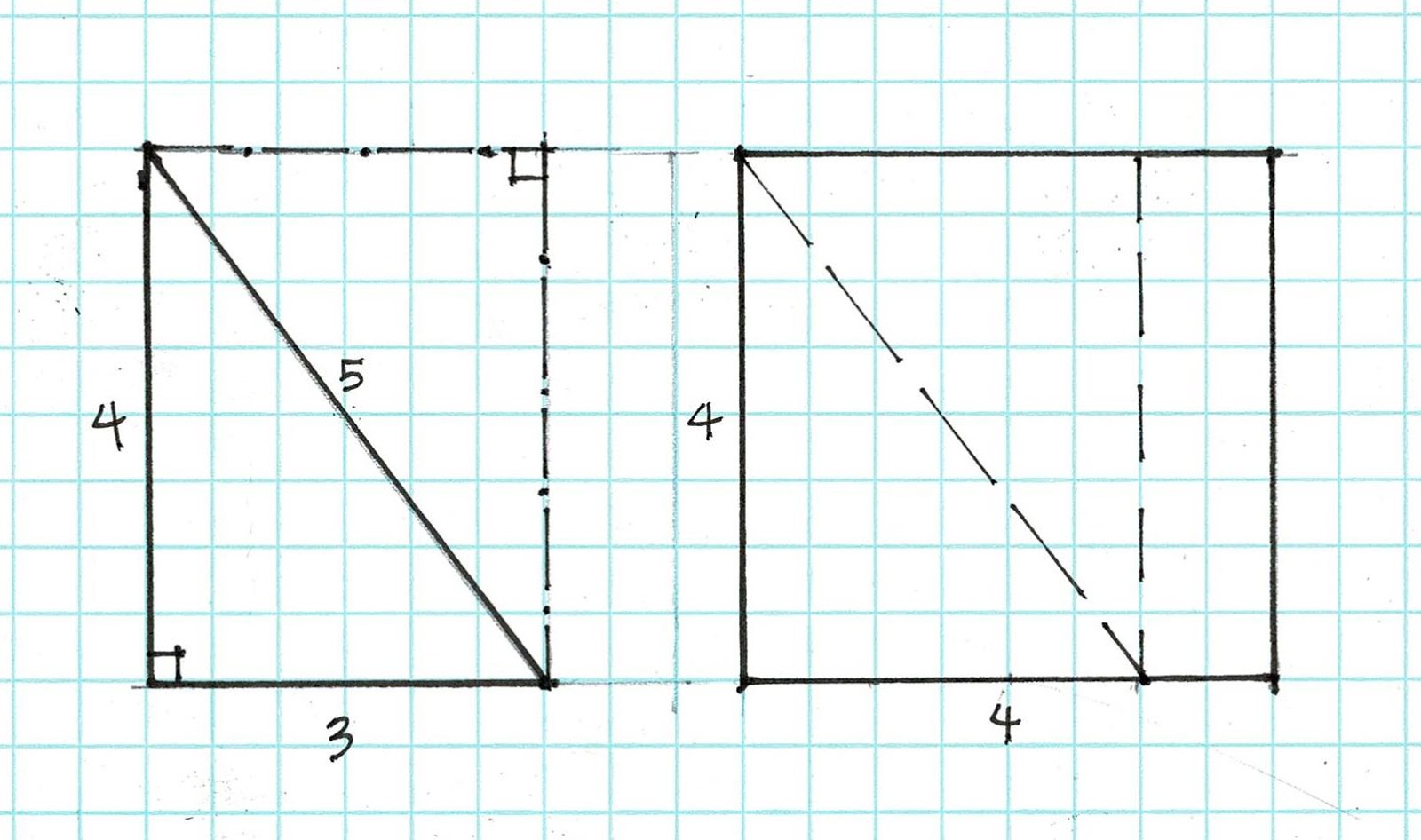 Jane Griswold Radocchia: Practical Geometry - Drawing a Square with a ...
