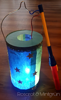 Rosarot & Mintgrün: Last minute DIY Laterne