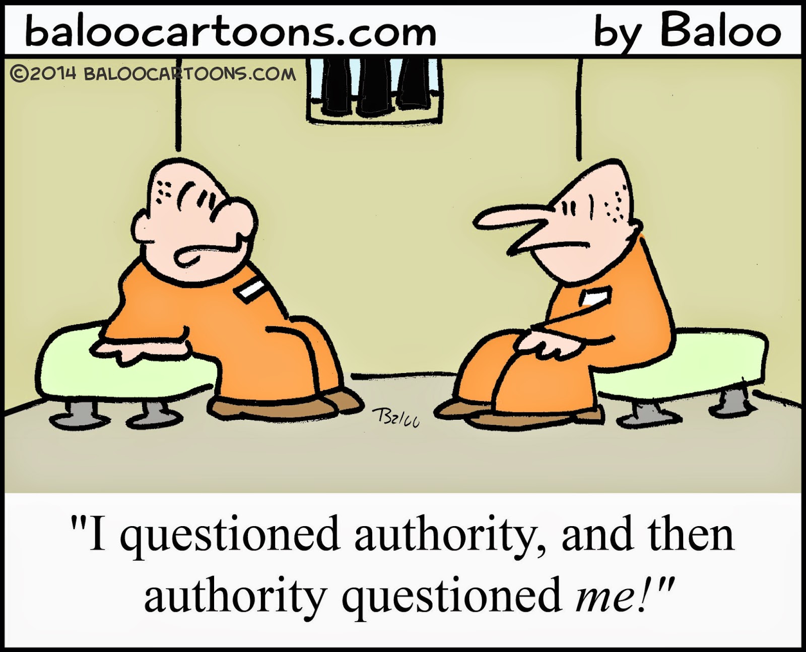 BALOO'S CARTOON BLOG: Question Authority cartoon