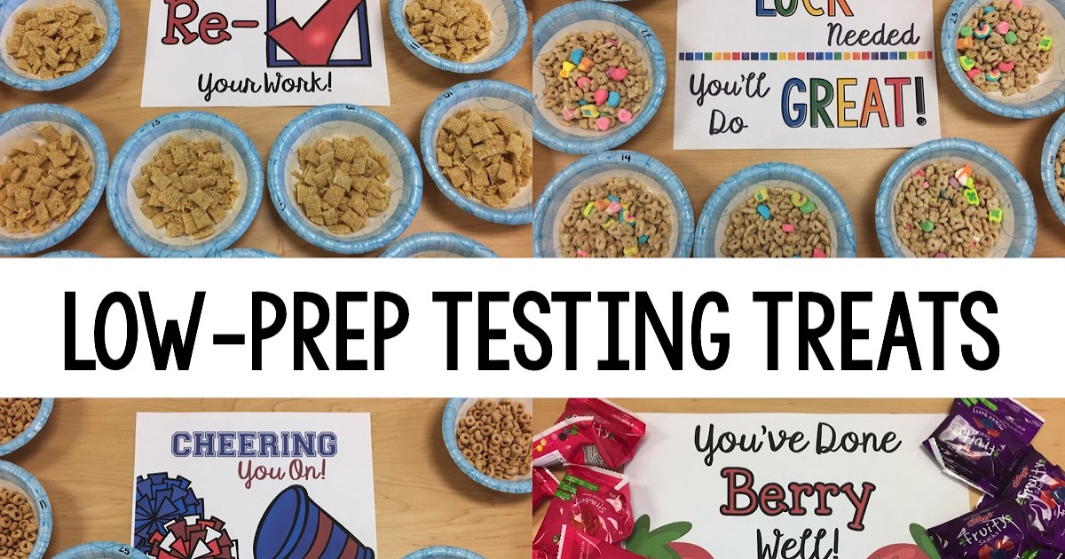 Low-Prep, Low-Stress Testing Treats | Fifth in the Middle