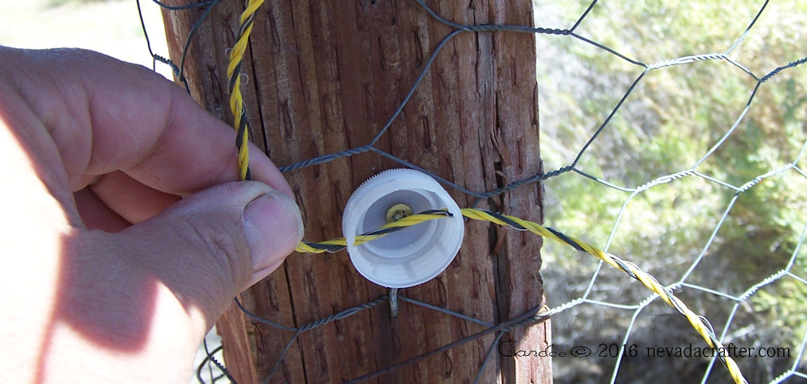 Garden44: DIY electric fence insulators