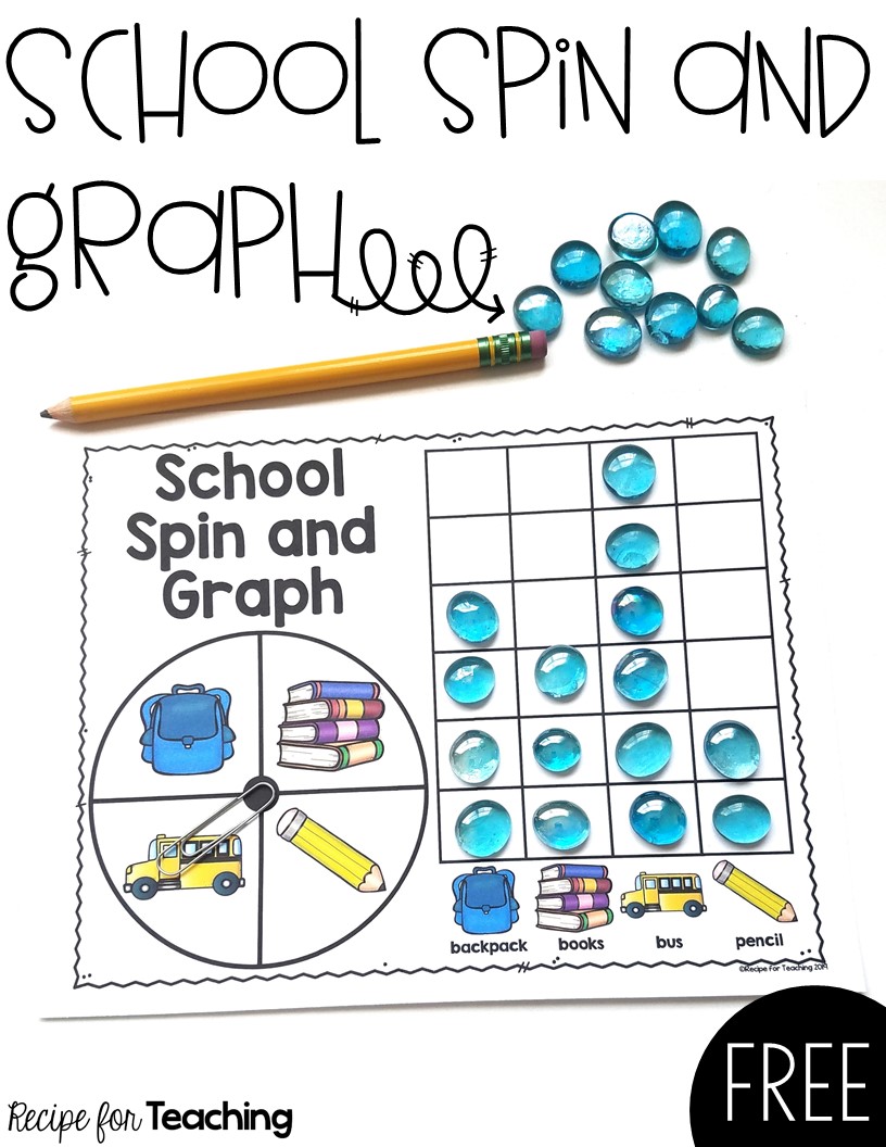 School Spin and Graph - Recipe for Teaching