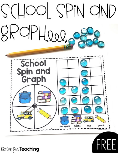School Spin and Graph - Recipe for Teaching