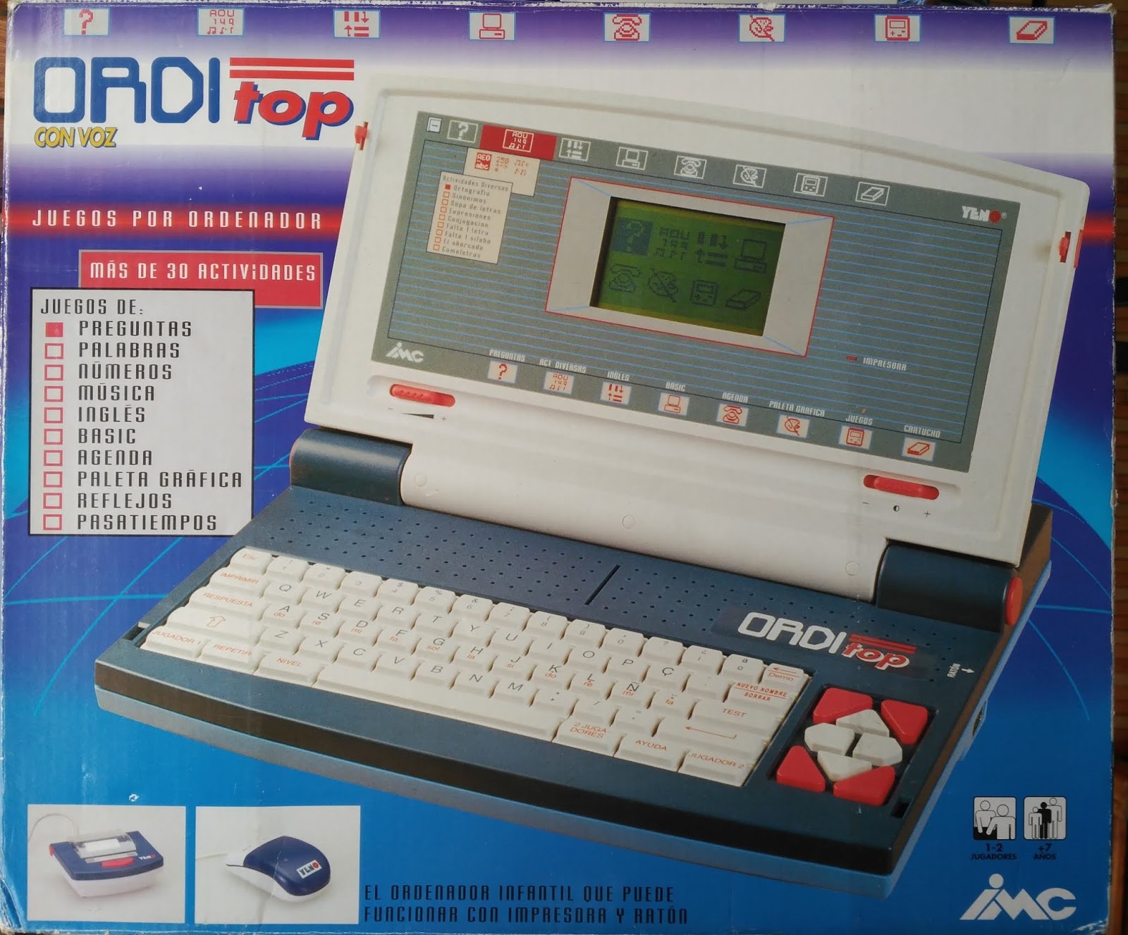 Retro Ordenadores Orty: Ordenador educativo IMC Ordi Top (Yeno Super ...