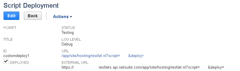 Netsuite Restlet Script