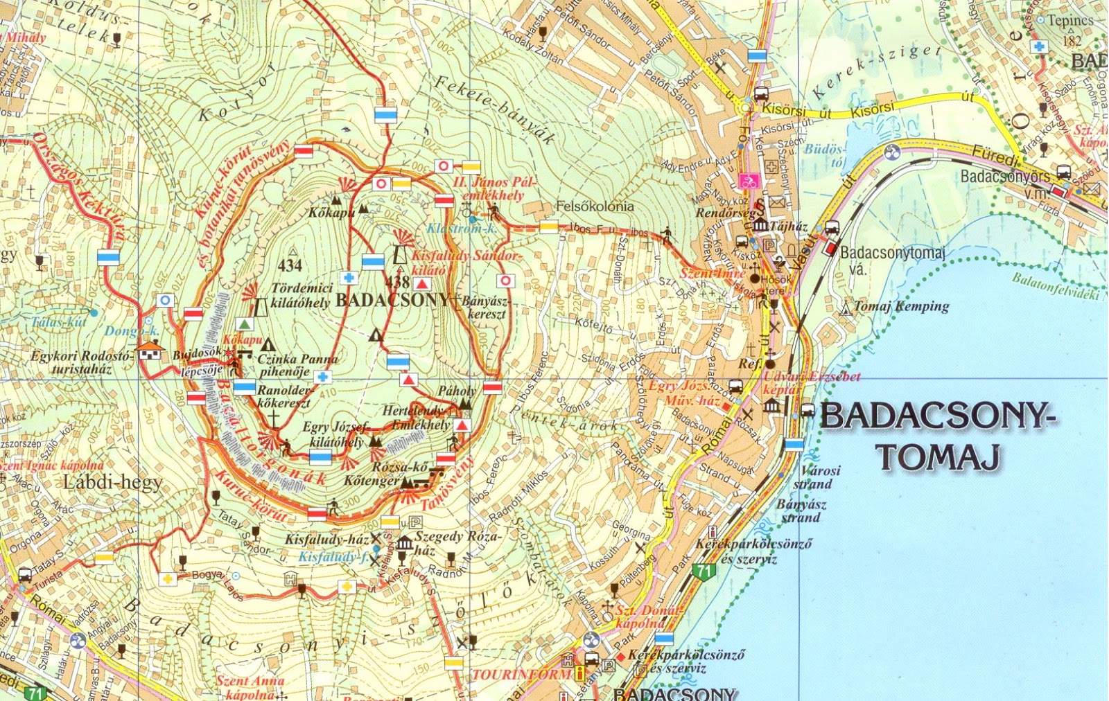 Természet és ember - Túrák, Élővilág, Látnivalók: Badacsony - nyáron