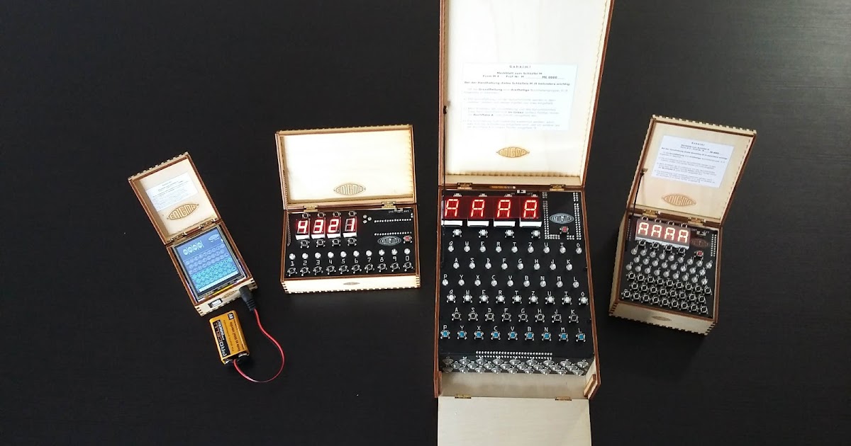 Arduino Enigma Machine Simulator : A Picture of Four Different Enigma ...